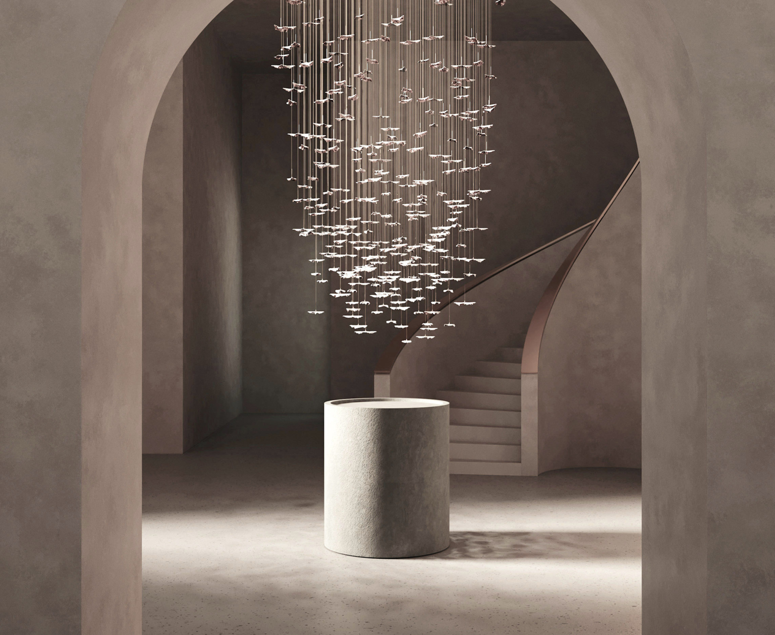 STUDIOTWENTYSEVEN • LEAF NATURAL CHANDELIER BY HABERDASHERY