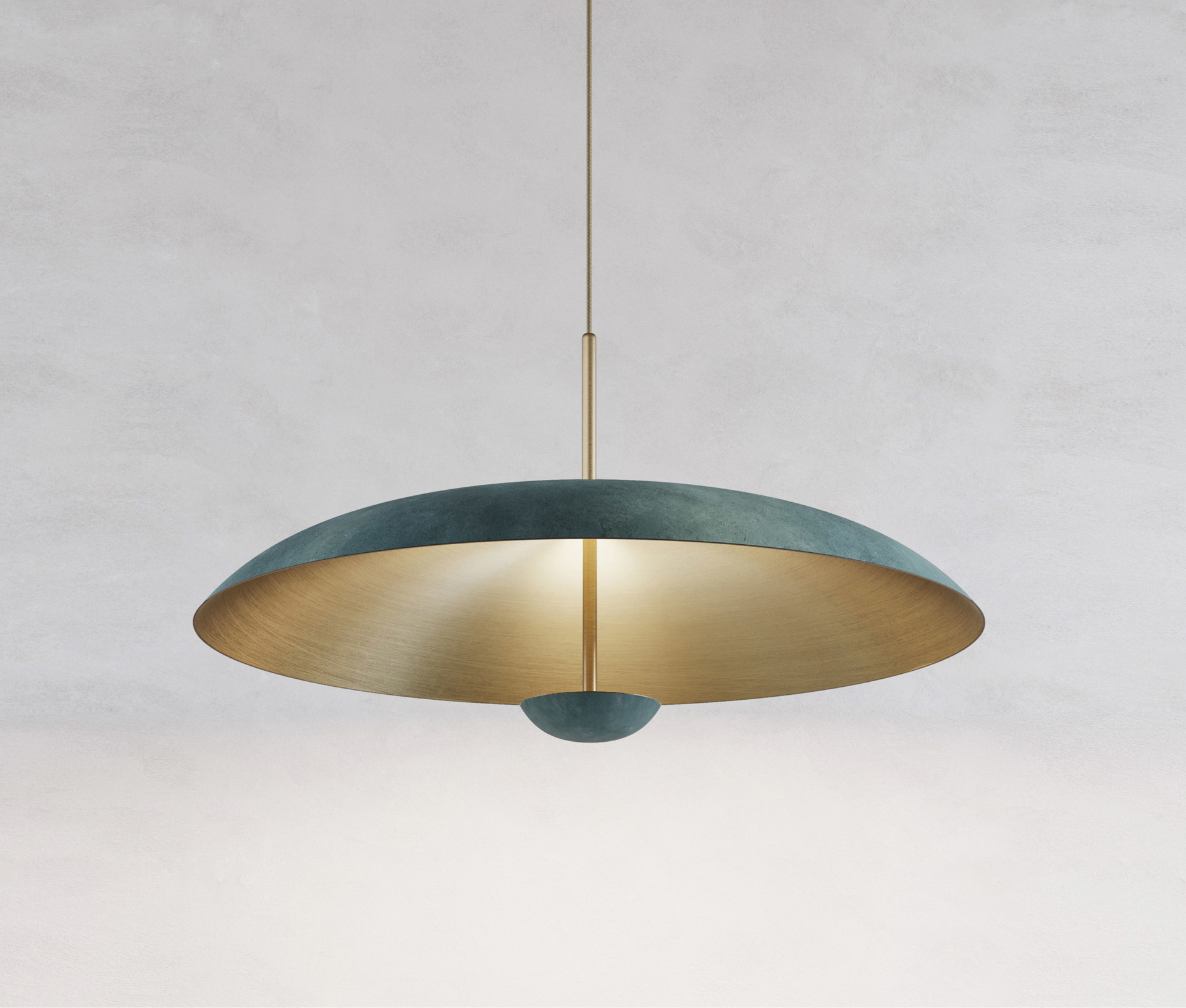 STUDIOTWENTYSEVEN • VERDIGRIS PENDANT LAMP BY EVA MENZ