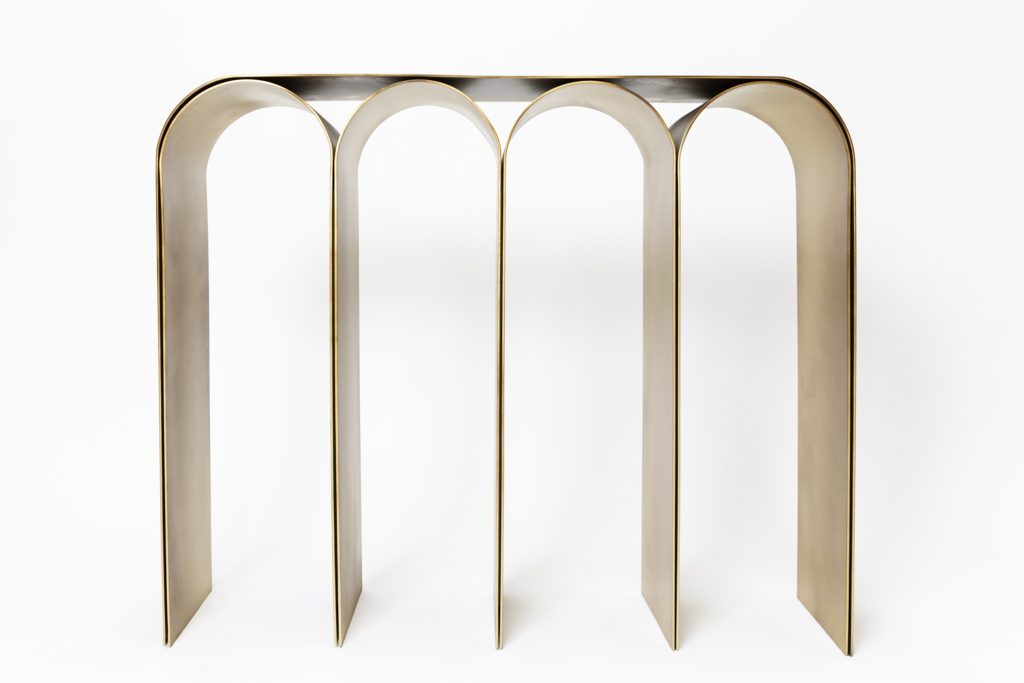 STUDIOTWENTYSEVEN • GOLD ARCH CONSOLE BY PIETRO FRANCESCHINI