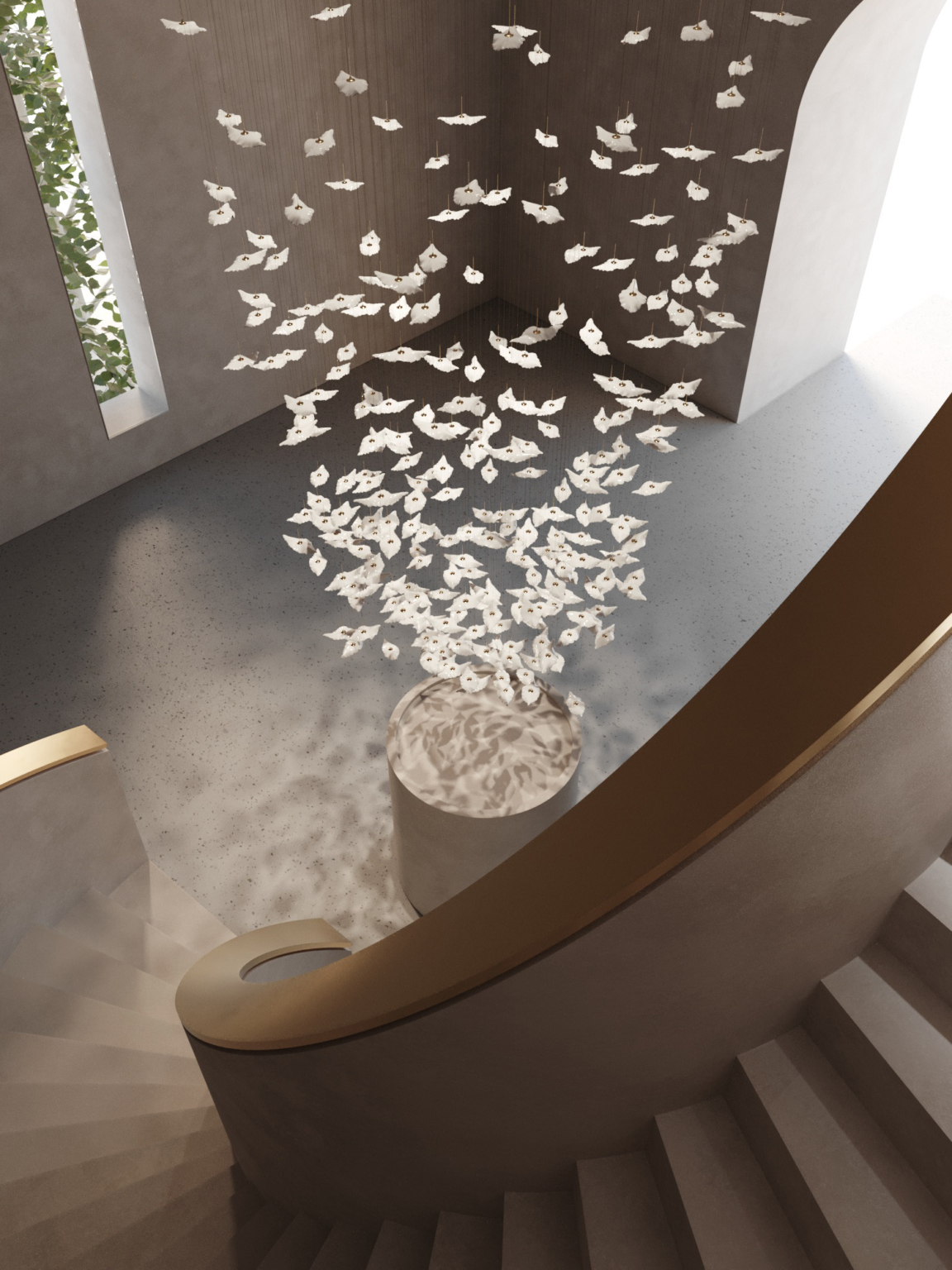 STUDIOTWENTYSEVEN • LEAF NATURAL CHANDELIER BY HABERDASHERY