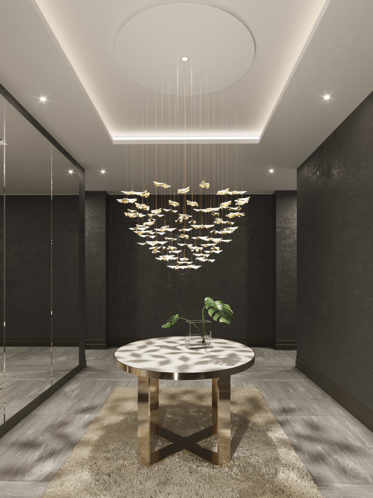 STUDIOTWENTYSEVEN • LEAF DOMED CHANDELIER BY HABERDASHERY