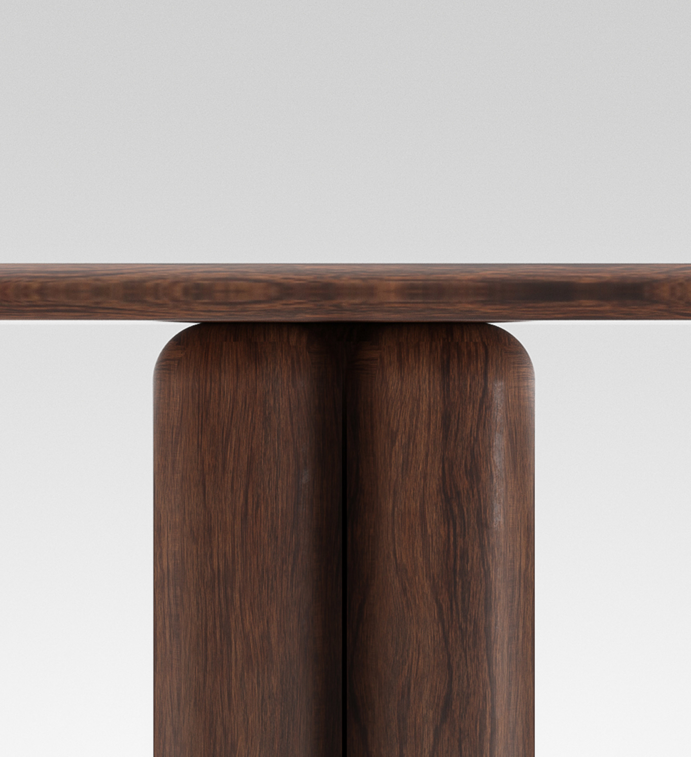 STUDIOTWENTYSEVEN • CHUBBY OAK TABLE 2 LEGS BY ARTHUR VALLIN