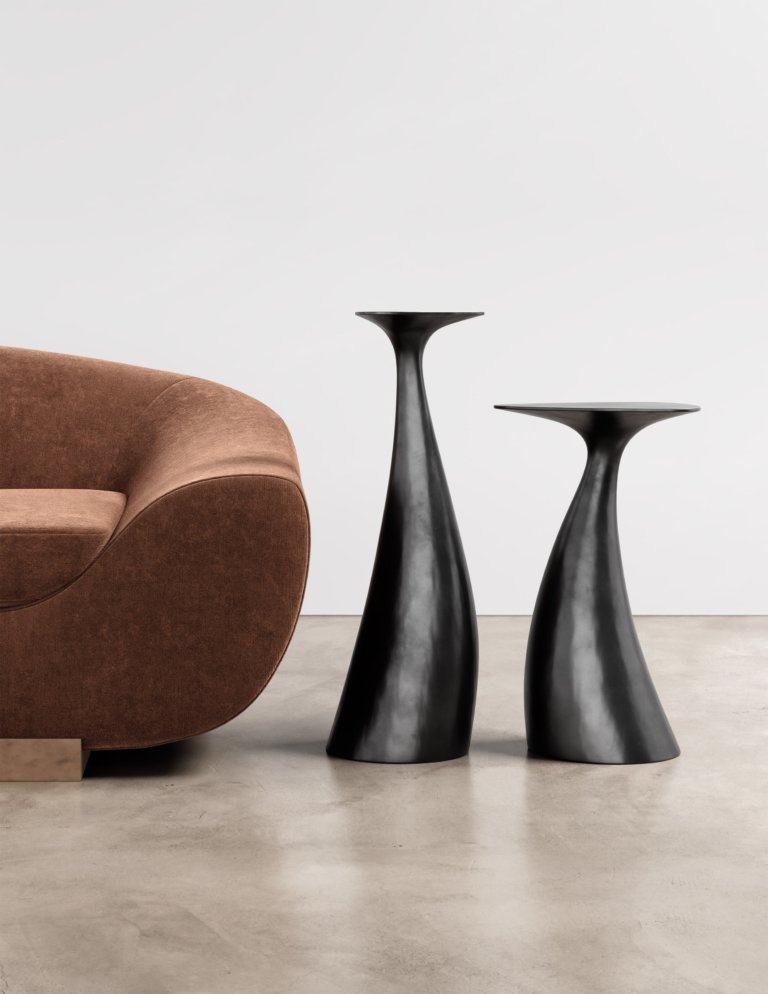 STUDIOTWENTYSEVEN • EMPEROR SIDE TABLE 24 BLACK PATINATED BRONZE BY MAURICIO AGUIRRE