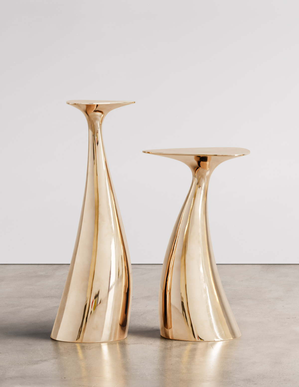 STUDIOTWENTYSEVEN • EMPEROR SIDE TABLE 24 POLISHED BRONZE BY MAURICIO AGUIRRE