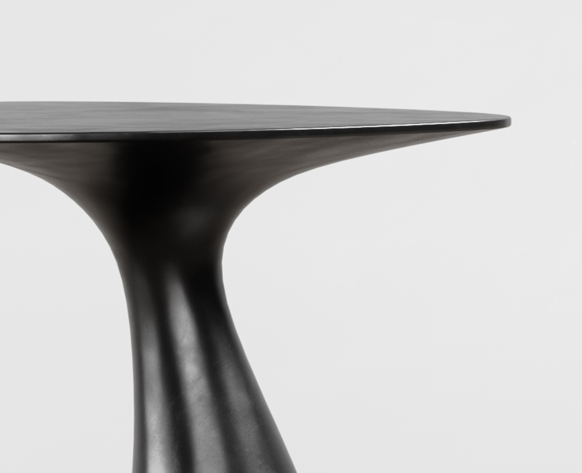 STUDIOTWENTYSEVEN • EMPEROR SIDE TABLE 24 BLACK PATINATED BRONZE BY MAURICIO AGUIRRE