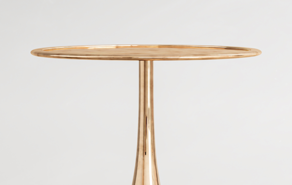 STUDIOTWENTYSEVEN • GAMOT SIDE TABLE POLISHED BRONZE BY DAVID AGUIRRE