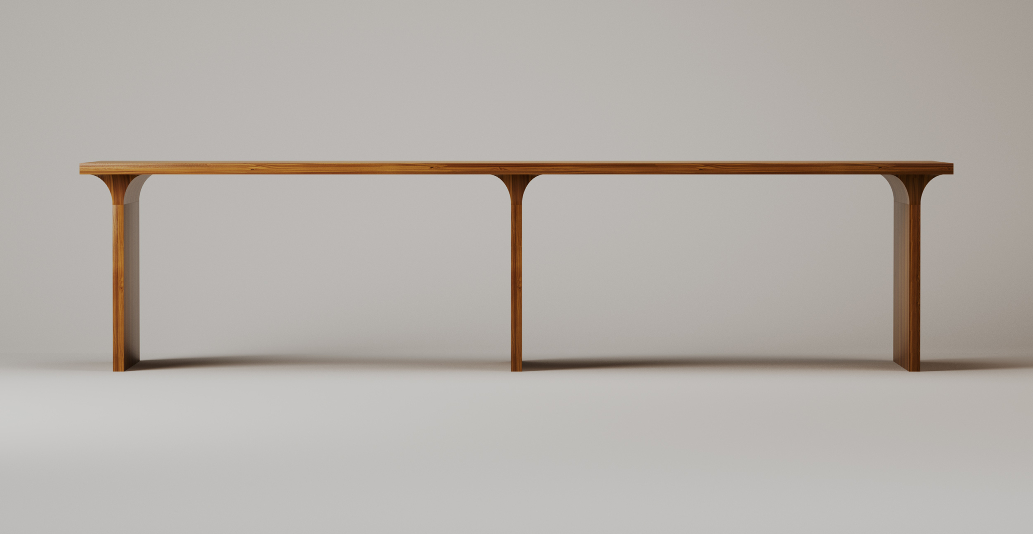 STUDIOTWENTYSEVEN • ARCUS TABLE WALNUT LARGE BY TIM VRANKEN