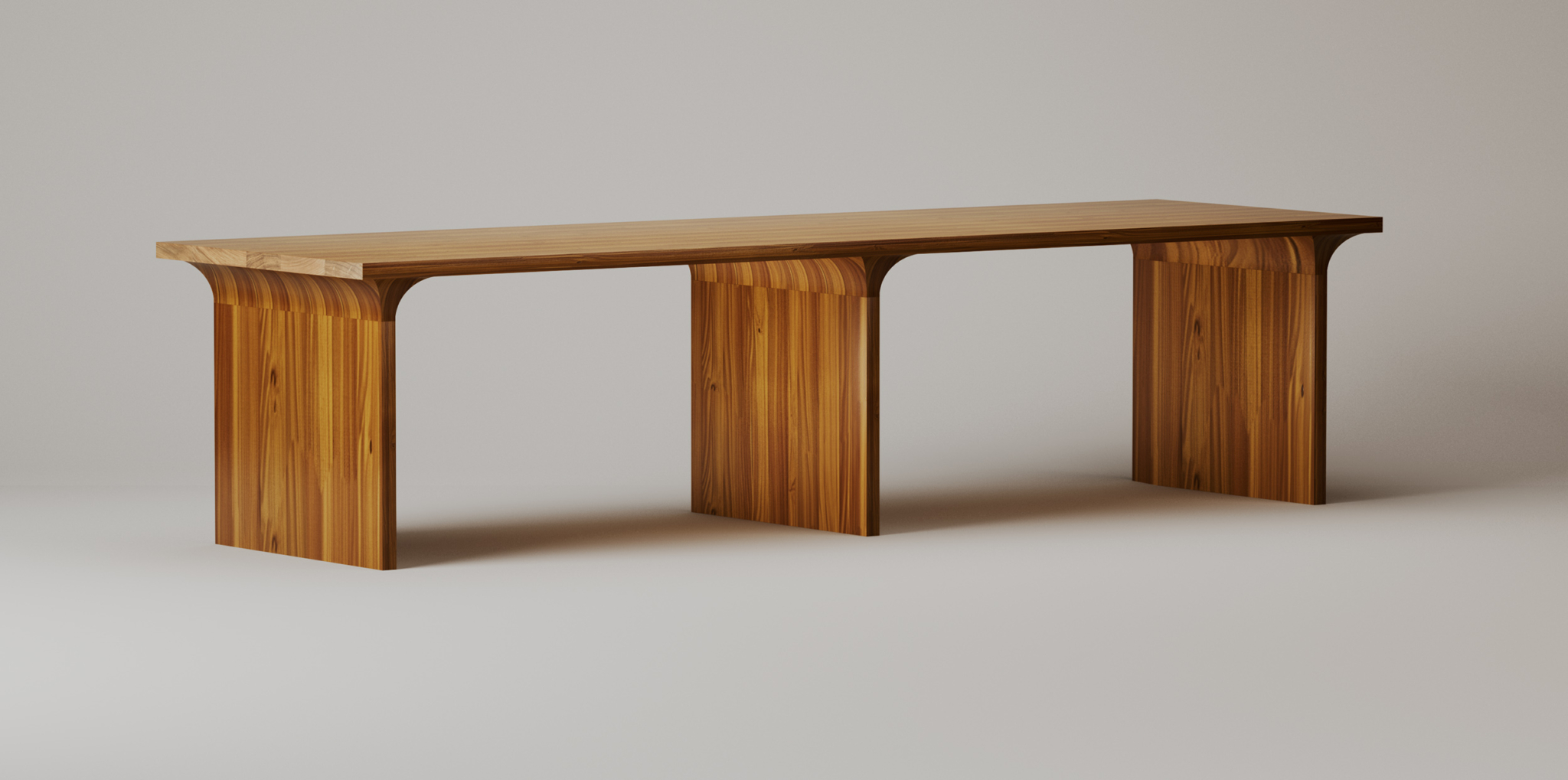 STUDIOTWENTYSEVEN • ARCUS TABLE WALNUT LARGE BY TIM VRANKEN