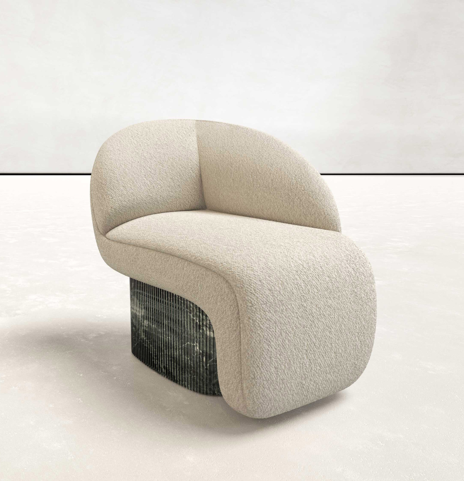 STUDIOTWENTYSEVEN • AMÉLIA LOUNGE CHAIR GREEN APLS BY JÉRÔME BUGARA