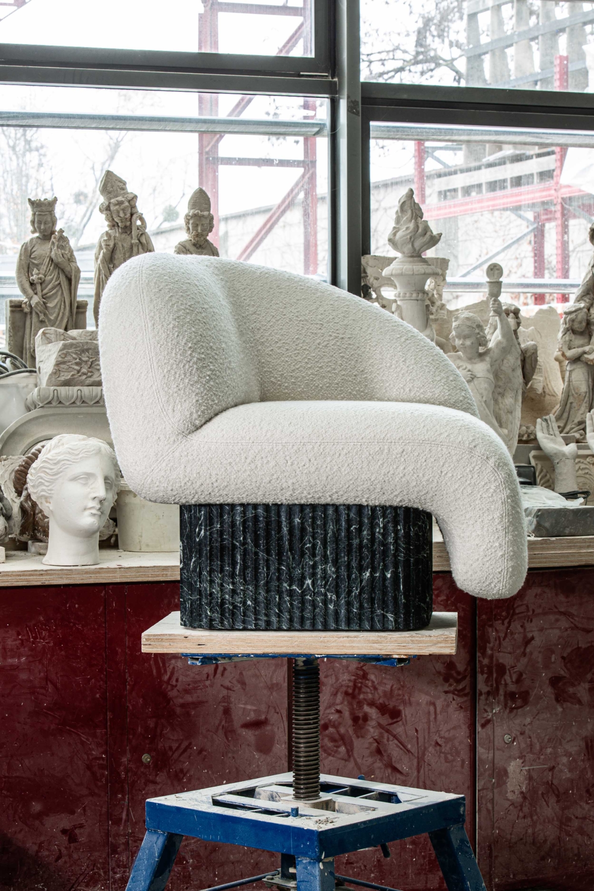 STUDIOTWENTYSEVEN • AMÉLIA LOUNGE CHAIR GREEN APLS BY JÉRÔME BUGARA