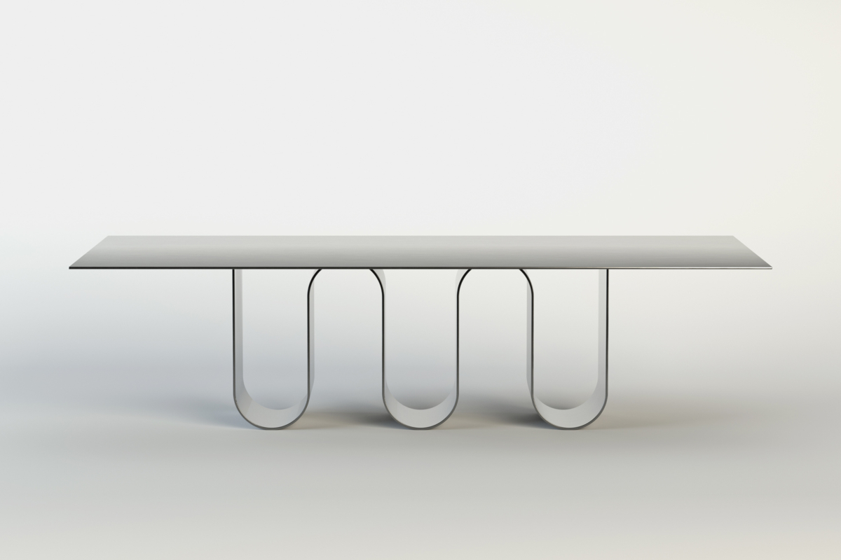 STUDIOTWENTYSEVEN • ETERNITY TABLE STAINLESS STEEL BY ARDA YENIAY